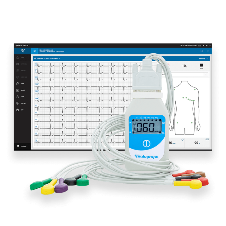 BT12 ECG Device with Spirotrac 6 software – Vitalograph